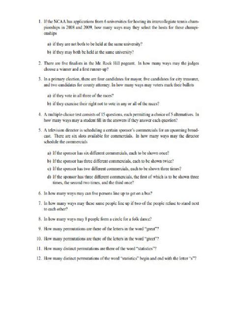 Permutation Combination Pdf