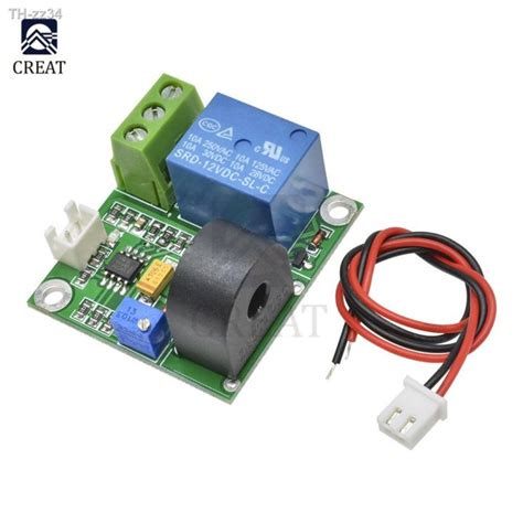Dc 12v Ac Current Detection Sensor Module 0 5a Overcurrent Protection