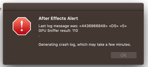 after effects crash 2020 adobe support community 10895879