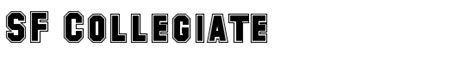 Sf Collegiate Font
