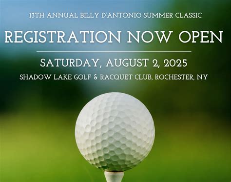 Join Us For The Annual Billy Dantonio Golf Classic On August 2nd