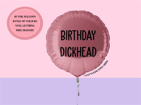 Divertido feliz cumpleaños día globos con la frase Etsy