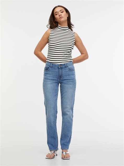 Hellblaue Straight Fit Jeans Damen ORSAY Orsay de Der offizielle E Shop der Marke ORSAY für