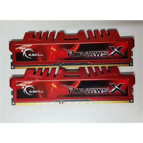 Gskill 芝奇 Ripjawsx Ddr3 1600 15v 4gx28g 雙通道 桌上型記憶體 終保 蝦皮購物