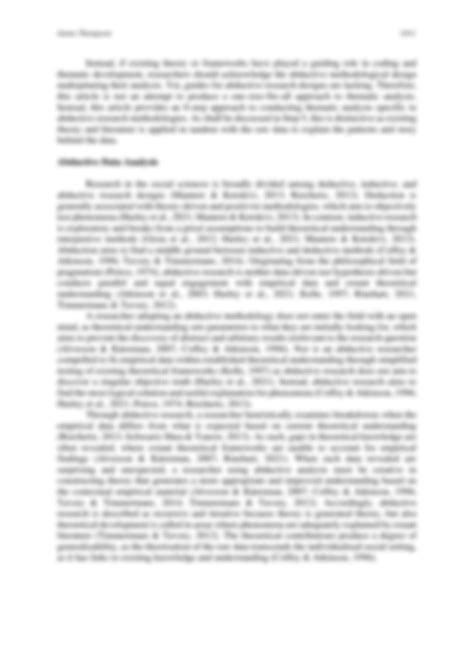 Solution A Guide To Abductive Thematic Analysis Studypool