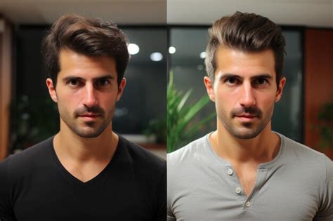 Premium Ai Image A Haircut Before And After