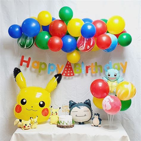 포켓몬 피카츄 생일풍선 파티용품 세트 발빠른정보