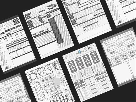 Custom Rpg Sheets Portfolio Behance