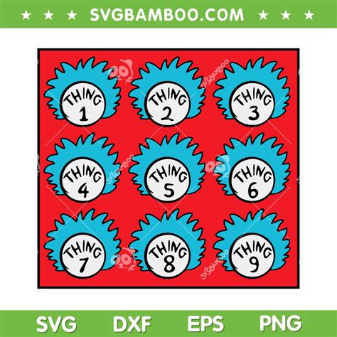 Thing One And Thing Two SVG Bundle