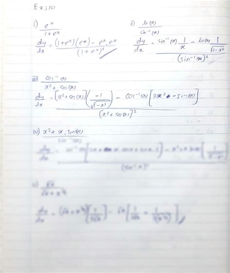Solution General Certificate Of Education Advanced Level Combined Mathematics Differentiation 9