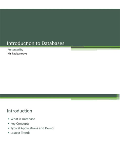 Intro 2 Db Download Free Pdf Databases Data Model