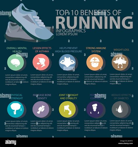 Running Jogging Cardio Exercise Infographics Set With Running Shoes