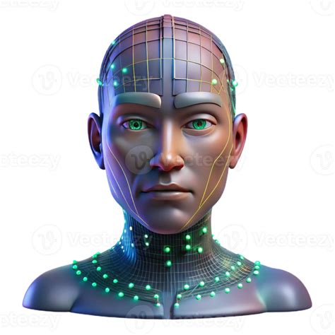 Wonderful Modern A Digital Representation Of A Human Face Premium 59062493 Png