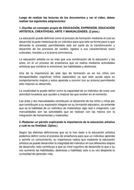 Educación Artística Ariel Beriguete Udocz