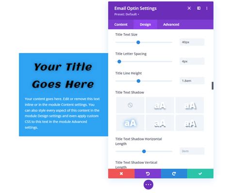 using the inline email optin module content vs combining with text modules
