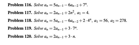 solved problem 116 solve an 5an 1 6an 2 7 problem 117