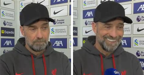 Jurgen Klopp Asked About Preferred Man City V Arsenal Result Gives 2