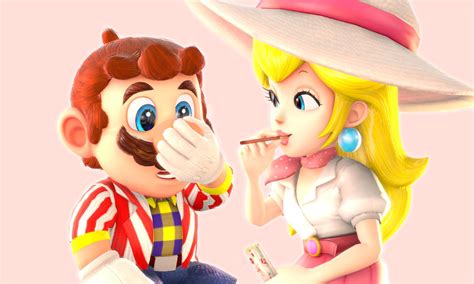 Mario And Peach Pocky Scene 6 By Lokmenghong560617 On Deviantart
