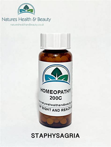 Staphysagria 200c Homeopathy Pillules Natureshealthandbeauty