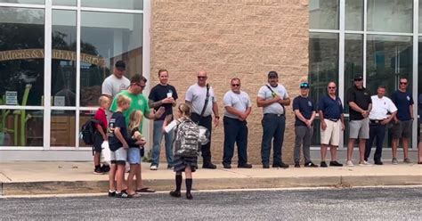 Firefighters Line Up To See Stepdaughter Of Fallen Baltimore Lieutenant
