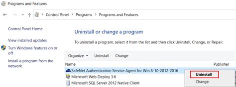 Uninstalling The Agent