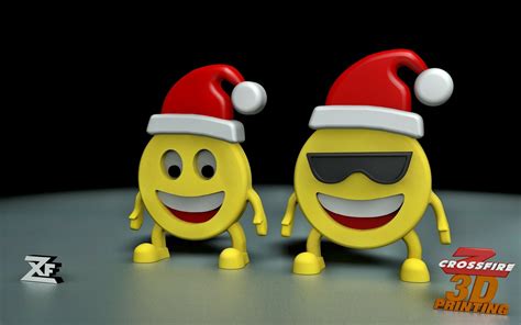 Archivo STL Cool X Mas Smiley Diseño de impresora 3D para descargarCults