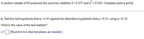 Solved B Test the null hypothesis thatμ against the Chegg