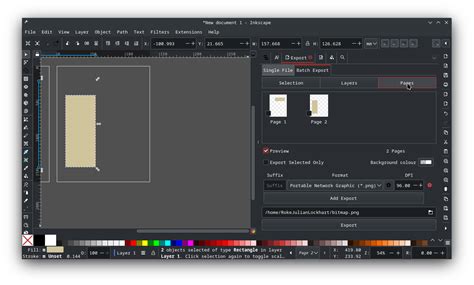 Save Multiple Objects From Vector File To Separate Files Using Inkscape