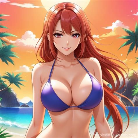 Woman in Bikini on Beach Stable Diffusion 在线