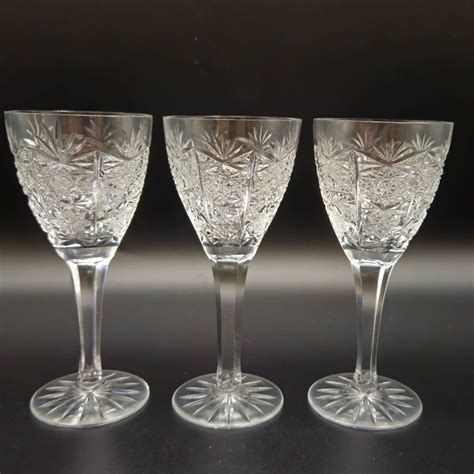 Antique Sherry Glasses Etsy