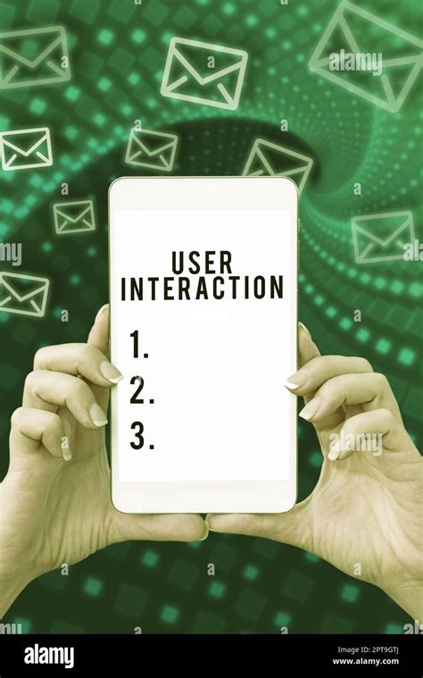 Hand Writing Sign User Interaction Business Showcase How The Customer Acts On The System And