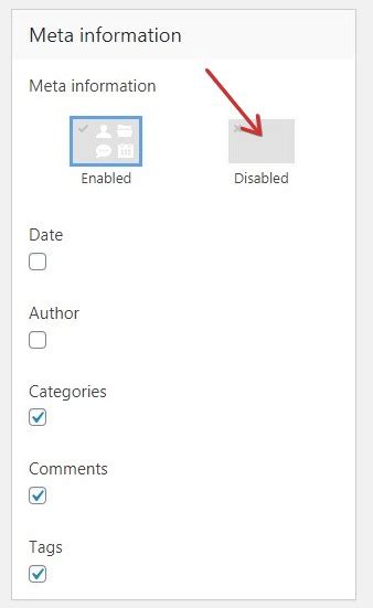 Hide Meta Info Dream Theme