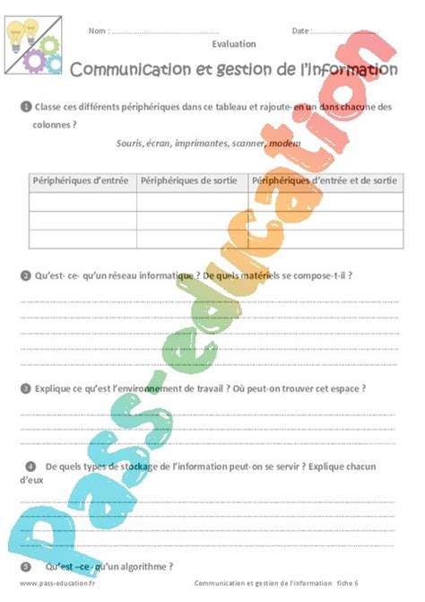 Evaluation Sciences Nouveau programme 6ème Cycle 3 Bilan et