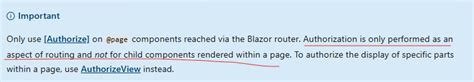 Net Core Attribute Authorize Works Only When Page Is Reloaded