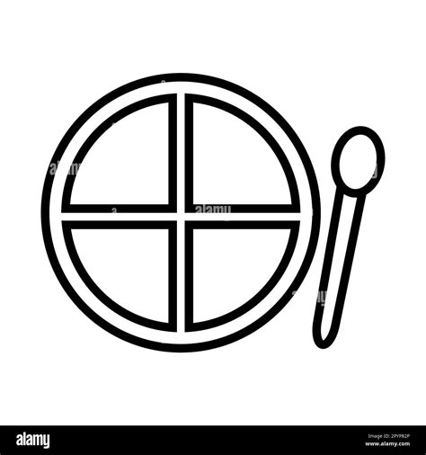 Black And White Icon Is A Simple Linear Glamorous Cosmetics Round