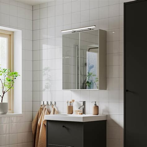 Flaskpost Led Skåp Vägglampa Förkromad 56 Cm Ikea