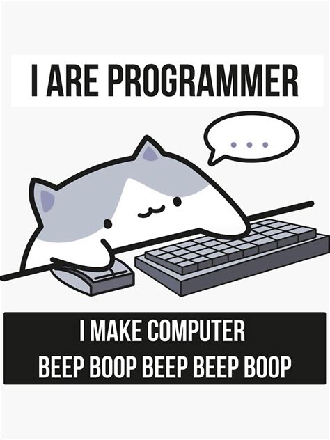 I Are Programmer Cat Programmer Meme Vintage Sticker For Sale By Nestorfernandez Redbubble I Are Programmer Cat Programmer Meme Vintage Sticker For Sale By Nestorfernandez Redbubble