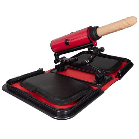 Portable Thrusting Handbag Sex Machine Blue Gear Print Sexyland