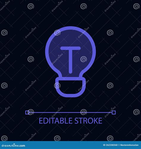 Light Bulb Pixel Perfect Glassmorphism Ui Icon For Dark Theme Stock