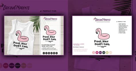 Pool Hair Dont Care Flamingo Svg Master Bundles