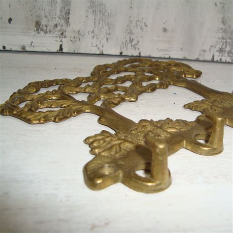 Brass Hanger Vintage Brass Old Brass Hanger Hooks Coat Hangers