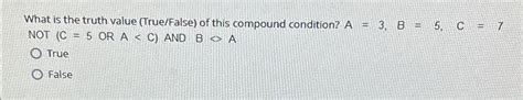 solved what is the truth value true false ﻿of this