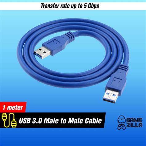 Jual Kabel Usb Male To Male M Sambungan Meter Cable Extension Usb Perpanjangan Usb Ke Usb