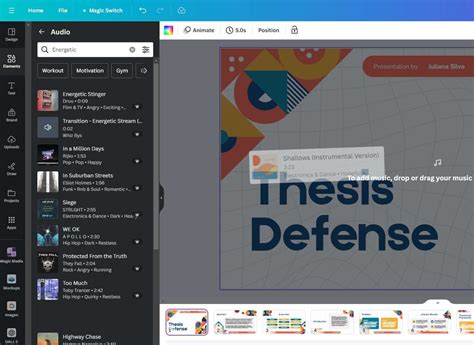 How To Add Background Music To Canva Presentation Vegaslide