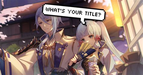 Quiz Угадай персонажей Genshin Impact по их титулам 👑 Thegirl