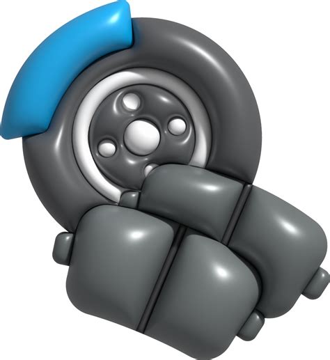 3d Illustration Brake And Disc Brake Parts Symbol Icons Safety Symbol 27991878 Png
