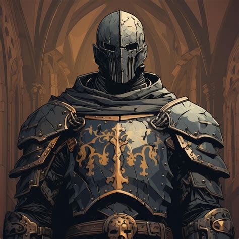 Premium Ai Image A Close Up Of A Knight In Armor With A Sword Ai