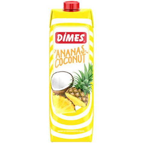Dimes Ananas Coconut Meyve Suyu 1LT Sarper Market
