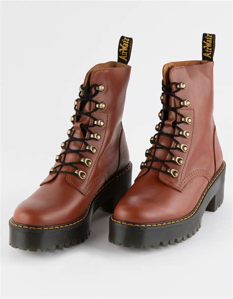 Dr Martens Leona Womens Boots Tan Tillys