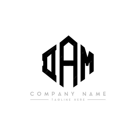 Premium Vector Dam Letter Logo Design With Polygon Shape Dam Polygon